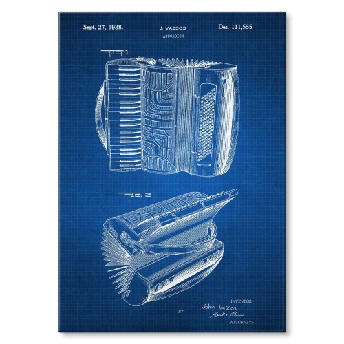 Metal sign Accordion Instrument Tech – decoration for living room ...
