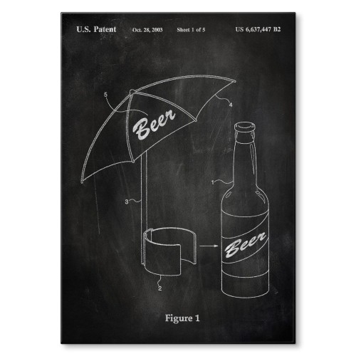 Metal plate Beer Umbrella Slate – decoration for living room | SteelPoster
