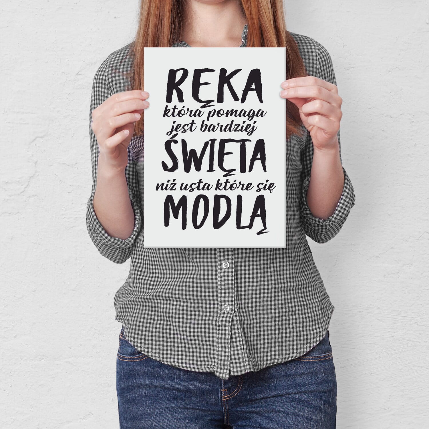 Metal poster Ręka która pomaga SteelPoster, Marceli Szczepek