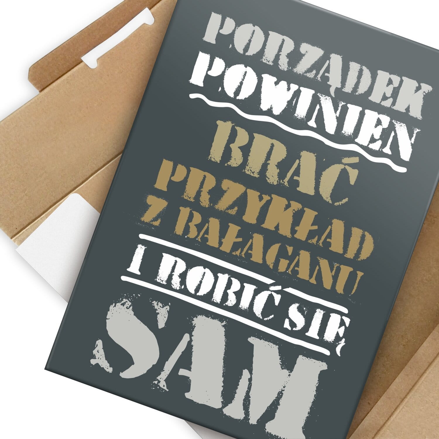 Metal poster Porządek SteelPoster